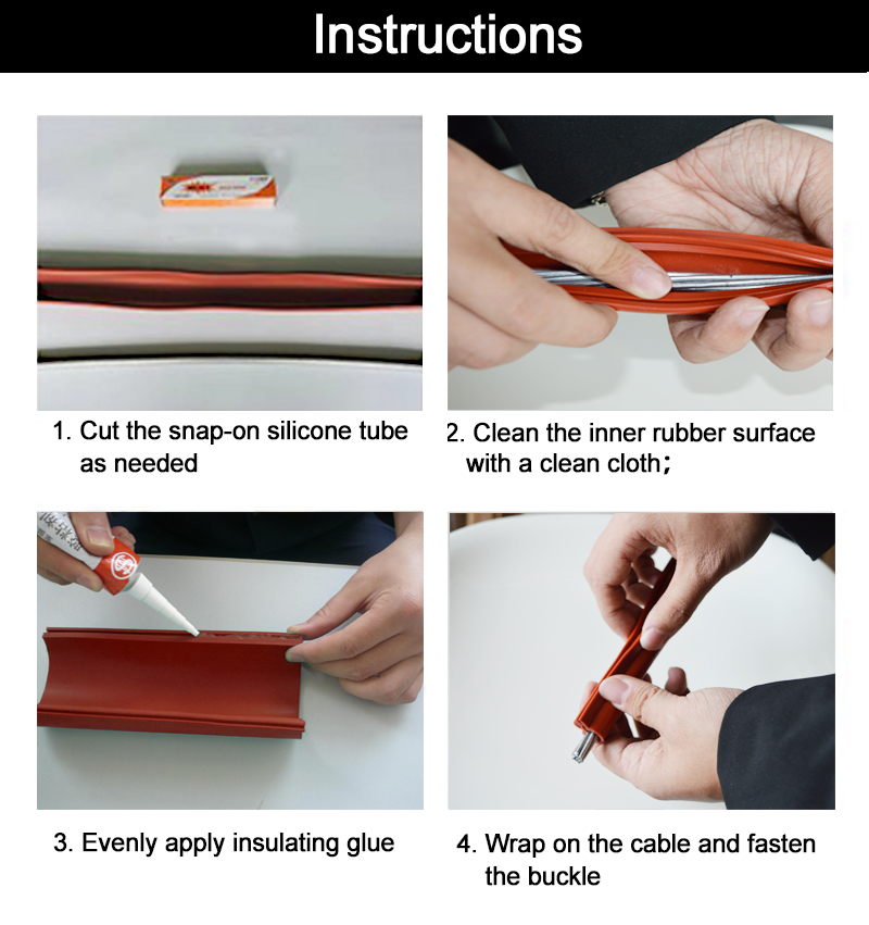 Eco friendly High Voltage Silicone Rubber Overhead Power Line Cover ...